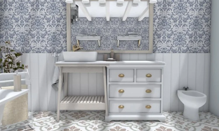 7 Inspirasi Desain Kamar Mandi Shabby Chic yang Cozy - Spesialis ...